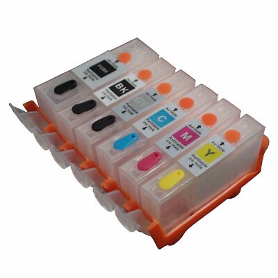 6pk Canon MG8220 MG6120 MG6220 Empty Refillable Ink Cartridge PGI-225 ...