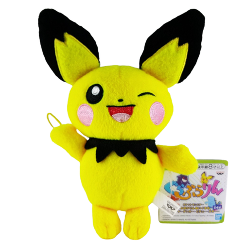 Pokemon Pichu Stuffed Plush Doll Guraburarin Series Bandai Spirits ...