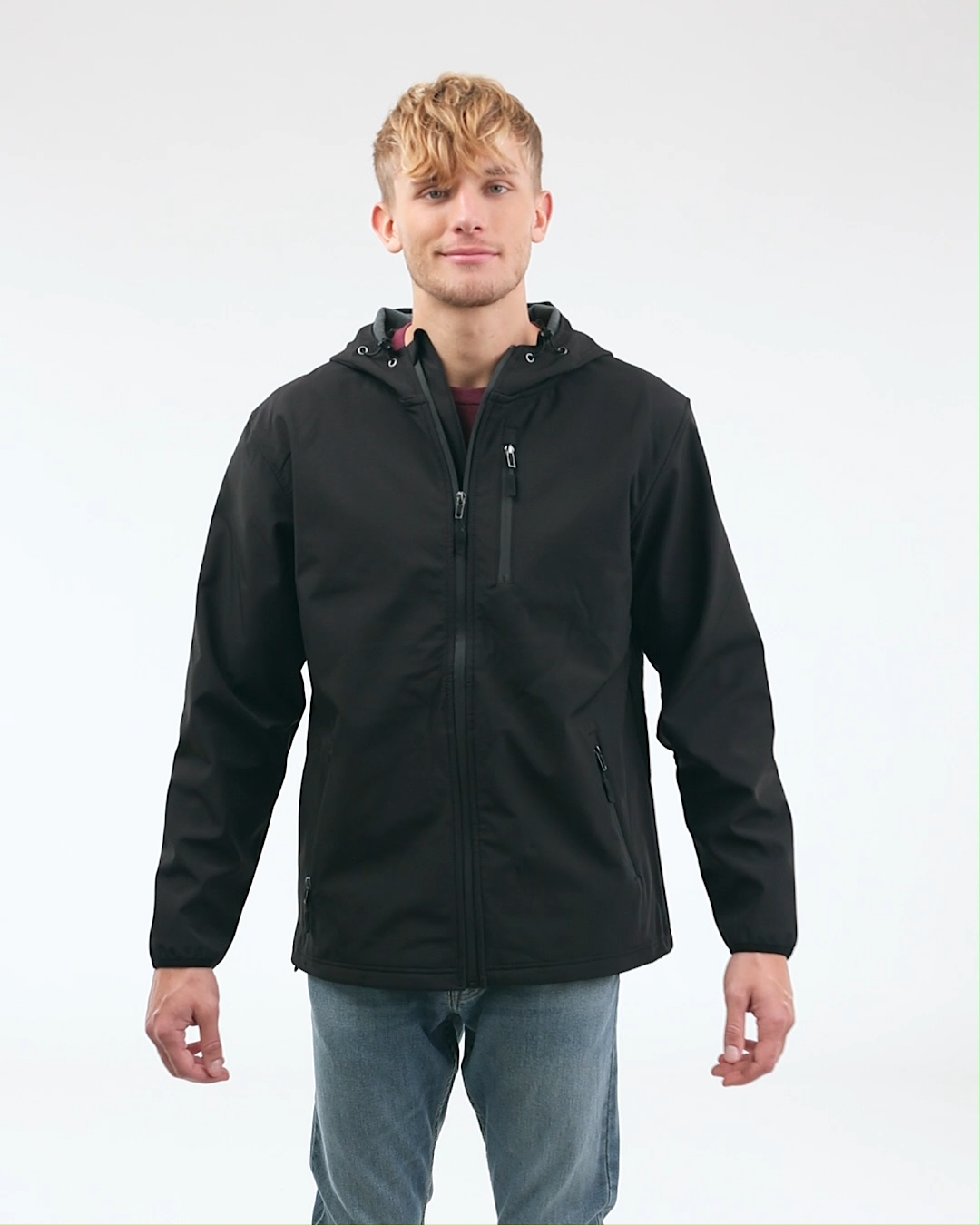 🔥 Independent Trading Co. Men's Poly-Tech Soft Shell Jacket Up To 3XL ...