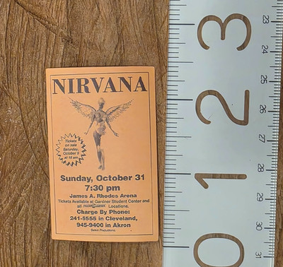 NIRVANA STICKER Nirvana Decal Nirvana Concert Decal 90s grunge Music ...