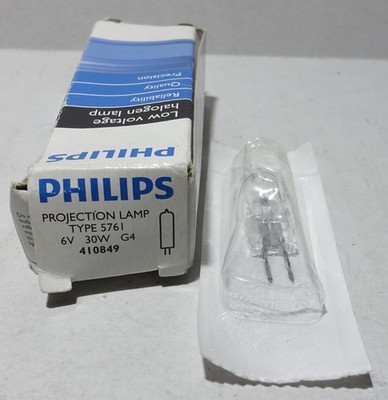 PHILIPS 5761 6V30W Microscope Projection Lamp Light Bulb, PN 410849 ...