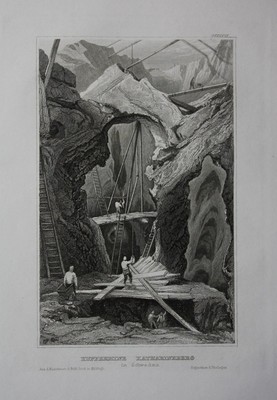 1840 - Copper Mine Katharineberg Sweden Engraving Steel Engraving | eBay UK