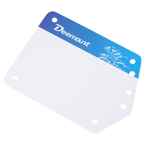 Lightweight Quick Release Mechanism White Blue Race Number Plate 1 PCS ...