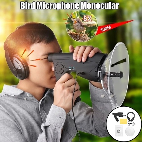 Bird Recording Observing Listening Device 300FT 8XMagnification Bionic ...