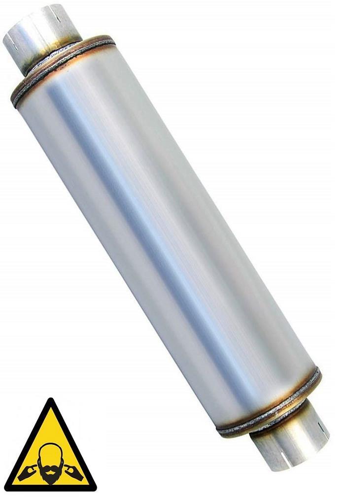 Performance Diesel Muffler 4" inlet / outlet 24" body with Band Clamps ...
