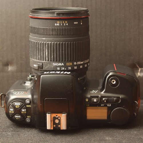 NIKON N6006 AF N 6006 35mm Film Camera With Sigma 18-200 Autofocus Lens ...