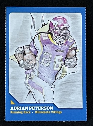 Adrian Peterson Kid Drawing 2008 Sports Illustrated for Kids SI #325 ...