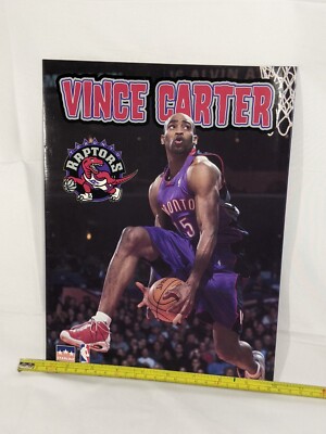 Vintage 2001 Starline Vince Carter 2-Pocket Portfolio Folder Raptors ...
