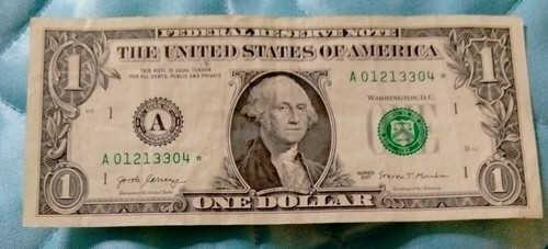 $1 Dollar Bill 2017 Low Serial Number Star Note | eBay