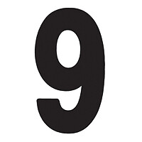 FACTORY EFFEX 894512 FX 2015 NUMBERS PRO 7" BLACK 9 | eBay