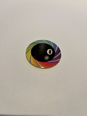 Vintage 1990s POG 8 Ball Shutter Rainbow Color HTF RARE Game Toy Milk ...