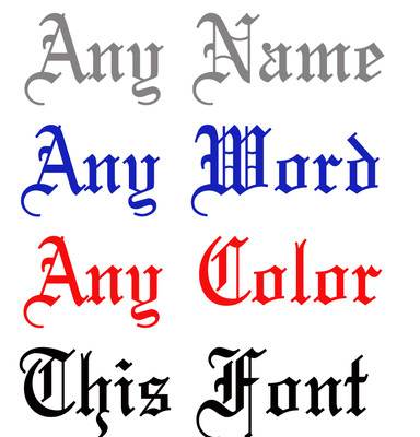 Old English Olde Name Vinyl Decal for Tumbler Cup Car Truck Custom ...