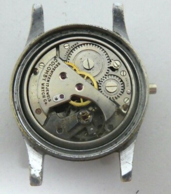Vintage COLOMBY WATCH CO Handaufzug watch movement 17 RUBIS fur parts ...