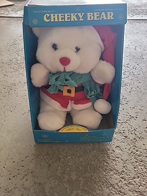 Vtg Christmas TL Toys Santas Creations Cheeky Bear Electronic Music ...