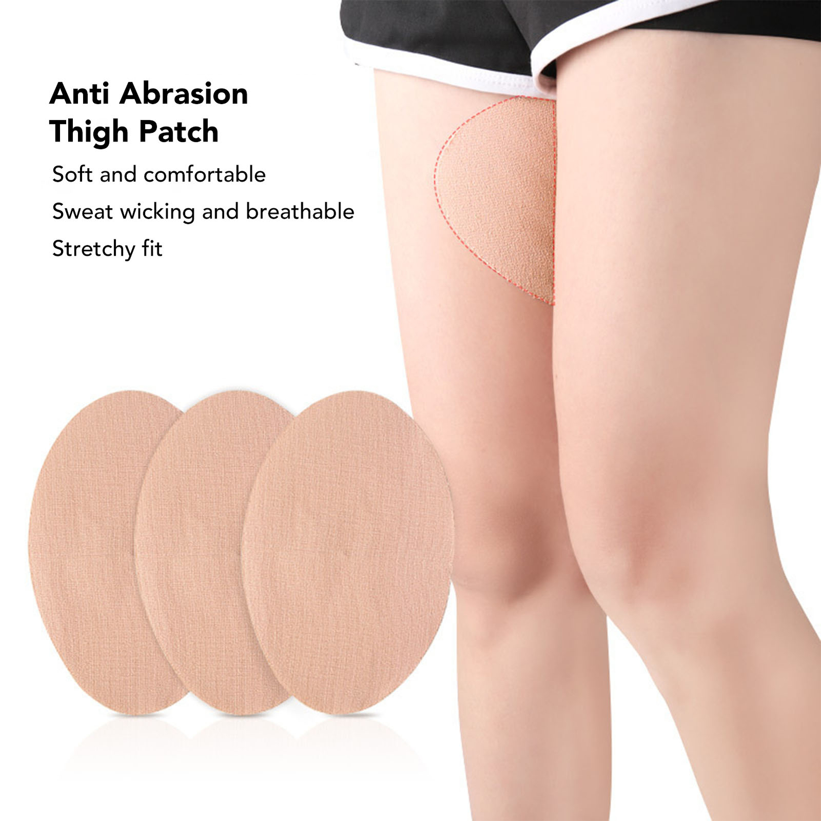5PCS TInner Prevent Chafing Invisible Thin Wear Resistant Calf Patch ...