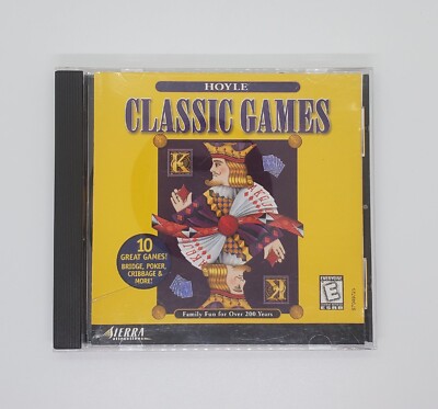 Hoyle Classic Games (PC CD-ROM, 1999, Jewel Case, Bridge, Poker, Hearts ...