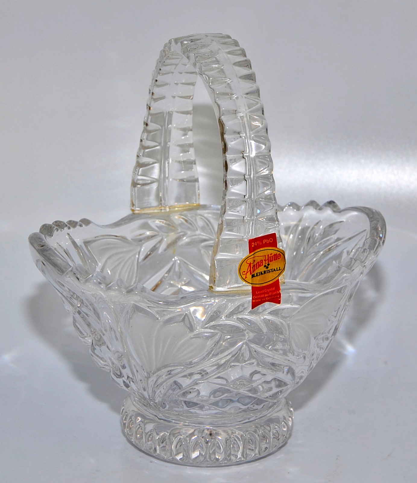 Vitrinen Ware Echt Kristall Korb Rendezvous 15,5 cm Annahütte Anna ...