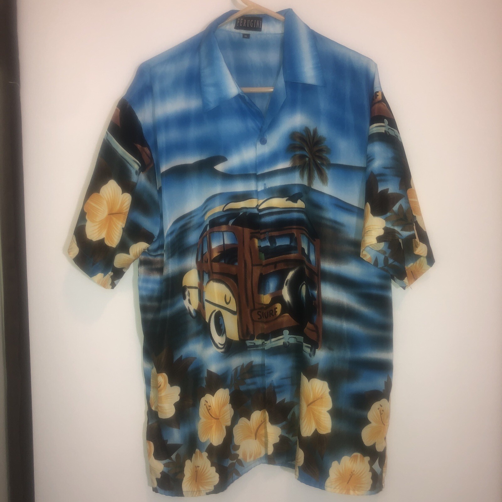 Ferugini men’s extra large multi color Hawaiian short… - Gem