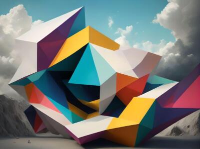 Four Dimensions of Space Geometric Colors Perspective Higher Dimension ...