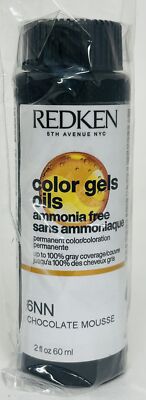 Redken - Color Gels Oils - Ammonia Free - 6NN Chocolate Mousse 2 fl oz ...