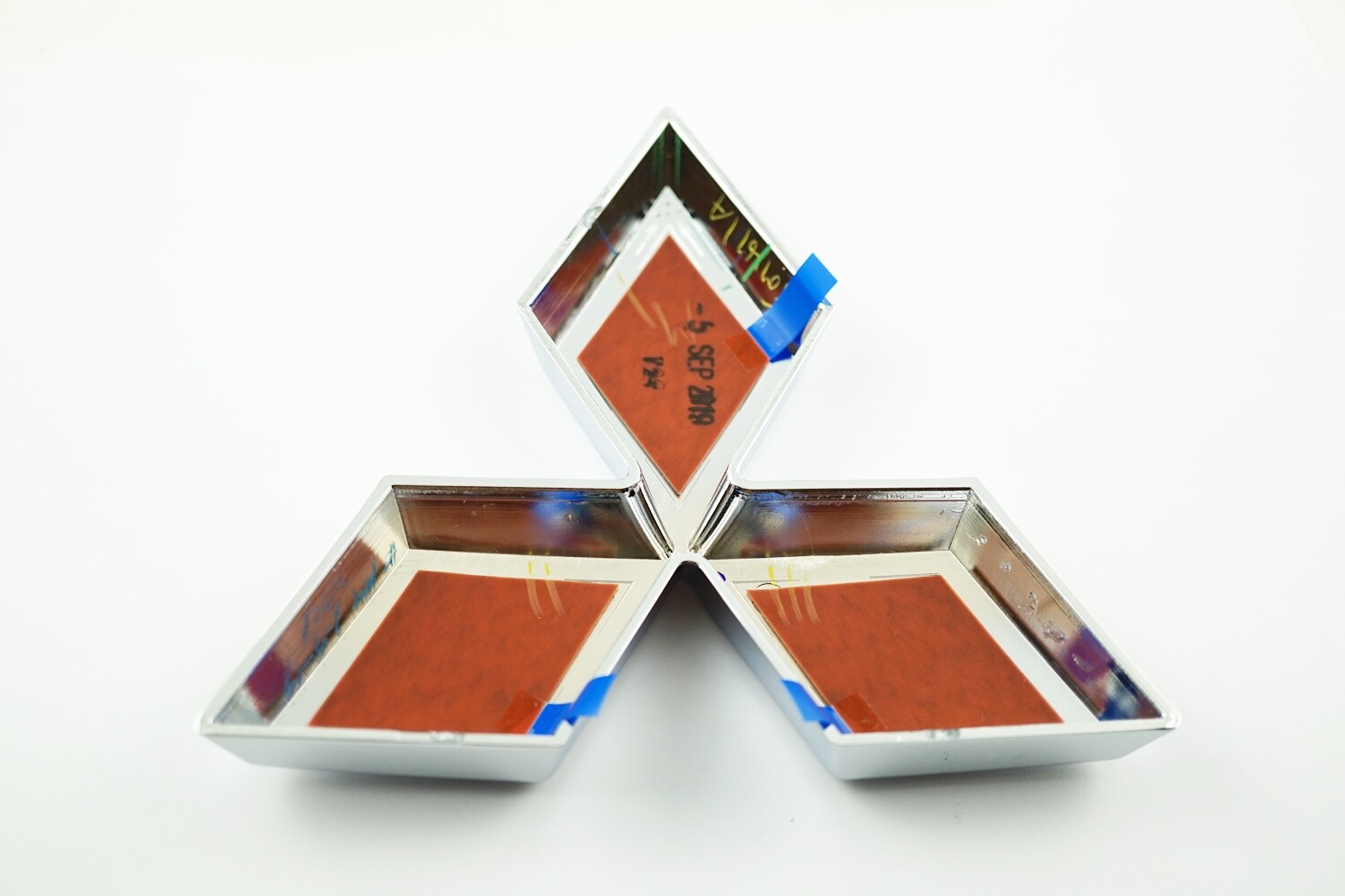 7415A708 MITSUBISHI CHROME FRONT GRILLE BADGE LOGO EMBLEM FOR NEW ...