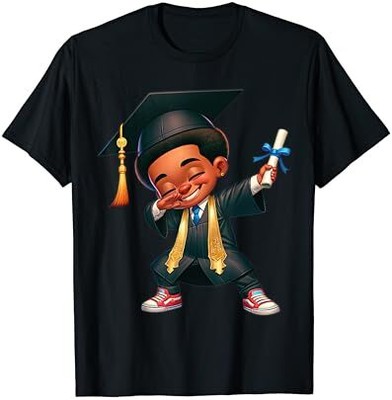 Kids Funny Boys Grad Gifts Dabbing Graduation Class Of 2024 T-Shirt | eBay