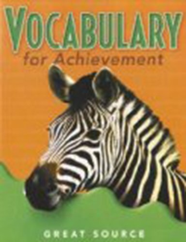 GREAT SOURCE VOCABULARY FOR ACHIEVEMENT: STUDENT EDITION | eBay