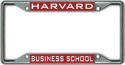 Harvard BUSINESS SCHOOL License Plate Frame | eBay