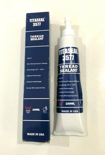 5 Pk TITASEAL 100mL Plumbing Thread Sealant Glue Watermark Gas Approved ...