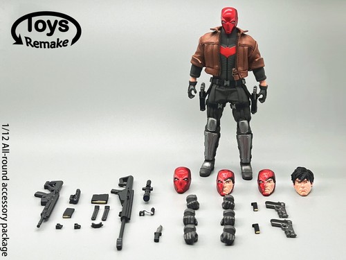 ToysRemake TRD001 1/12 Red Hood Jason Todd 6" Male Action Figure Model ...