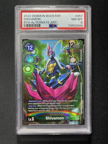 Shivamon (Alternate Art) - New Awakening (BT08) - PSA 8 NM-MT | eBay