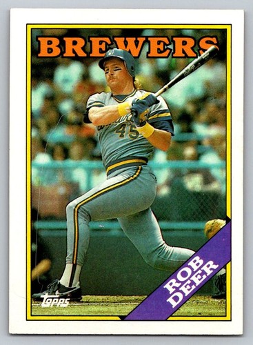 1988 Topps #33 Rob Deer - Milwaukee Brewers | eBay