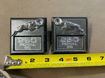 1981-1993 Dodge Ram Truck Van 250 Royal SE Fender Emblems Pair 81-93 ...