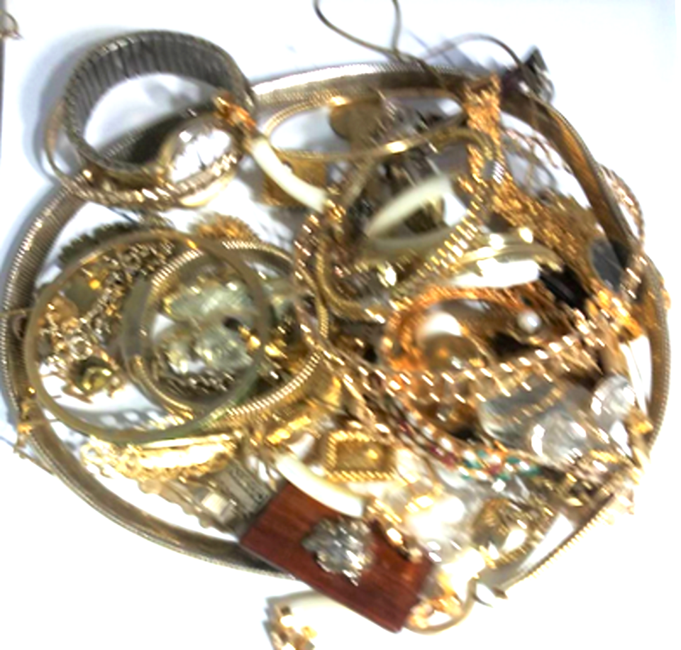 Vintage Gold Plated Scrap Recovery Jewelry & Watches Mixed Lot 682 ...