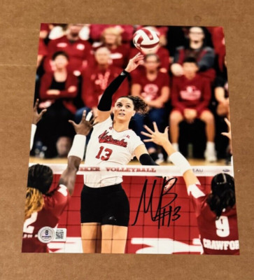 MERRITT BEASON SIGNED NEBRASKA CORNHUSKERS VOLLEYBALL 8X10 PHOTO ...