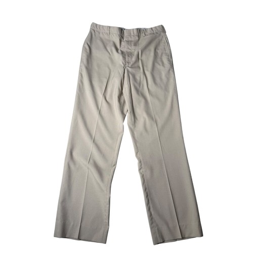 Flying Cross Uniform Dress Pants Pleated Front Khaki Beige Mens Size ...