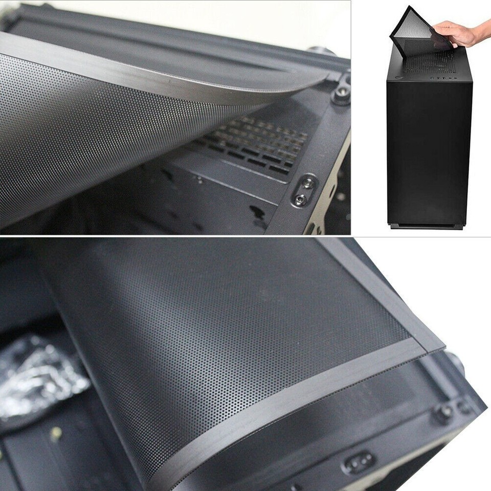 12*24cm Computer PC Cooling Fan Magnetic PC Dust Filter Case Mesh Net ...