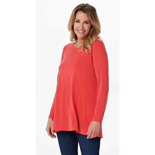 Susan Graver Modern Essential QVC Women Medium Watermelon Liquid Knit ...