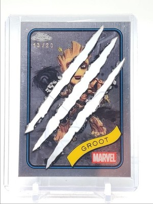 GROOT 2025 TOPPS CHROME MARVEL STAINLESS STEEL CLAWED /20 Q3146 | eBay