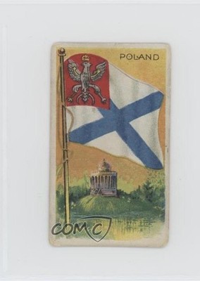 1910-11 ATC Flags of all Nations Tobacco T59 Recruit Red Back Poland ...