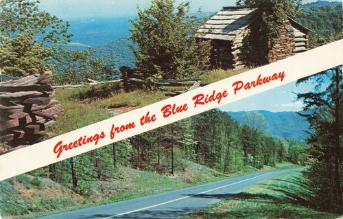 Postcard Blue Ridge Parkway North Carolina | eBay