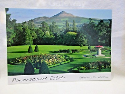 Ireland Postcard Powerscourt Estate Gardens County Wicklow Foot of ...