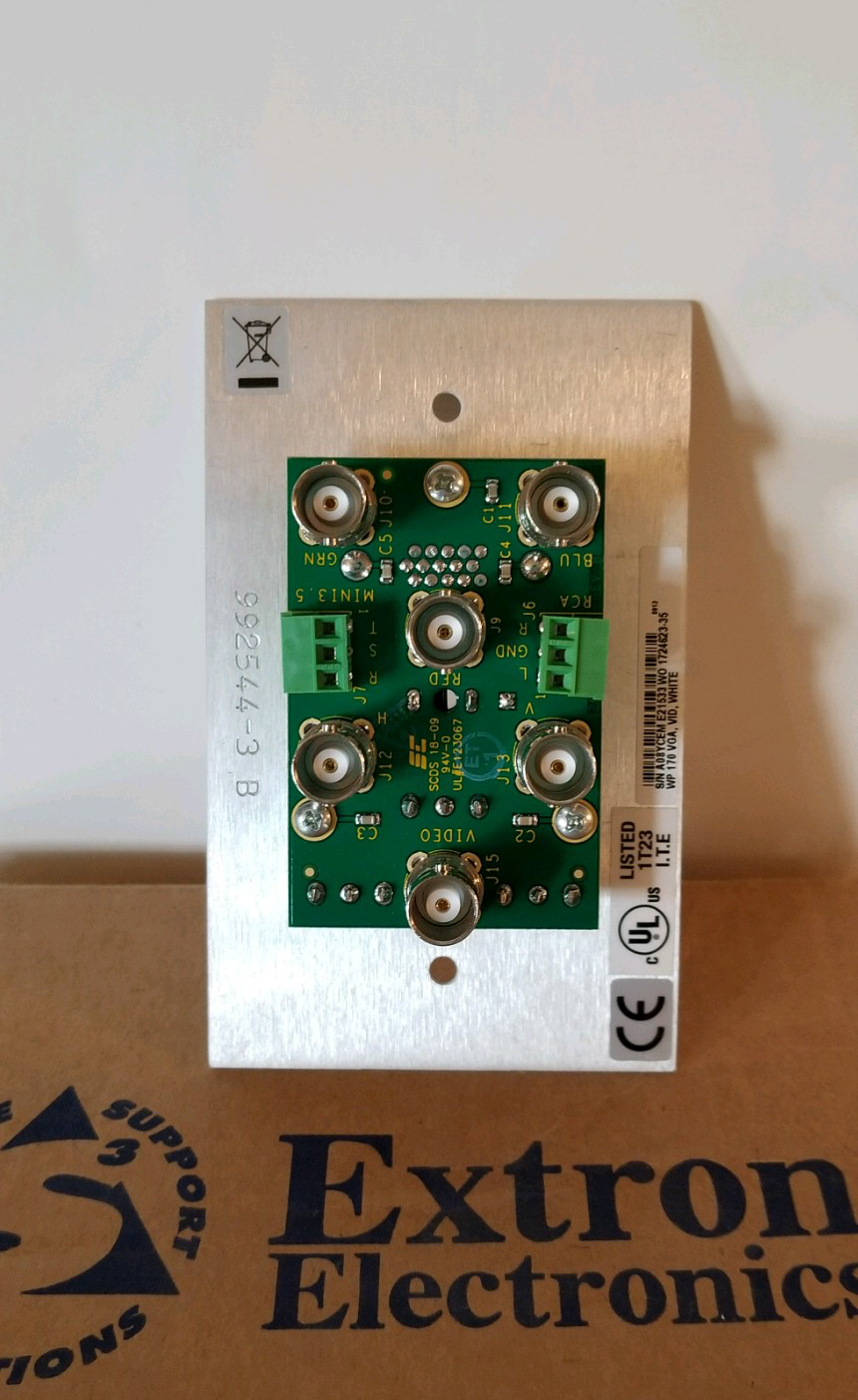 Extron Wall Plate WP 170 #60-429-22 VGA DB15 HD15 3.5mm Stereo ...