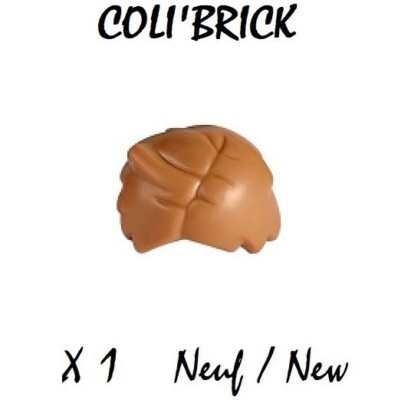 Lego 20597 - 1x Perruque Cheveux Minifig Hair male - Medium Nougat ...