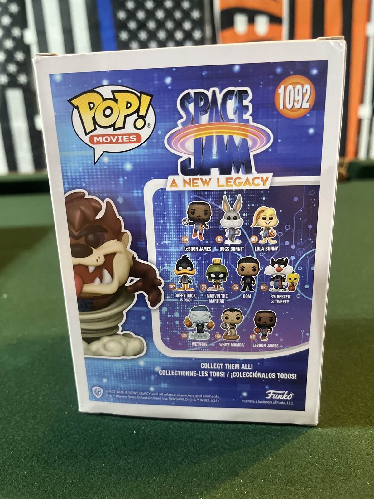 Funko Pop! # 1092 Space Jam, A New Legacy Taz (Flocked) Action Figure ...