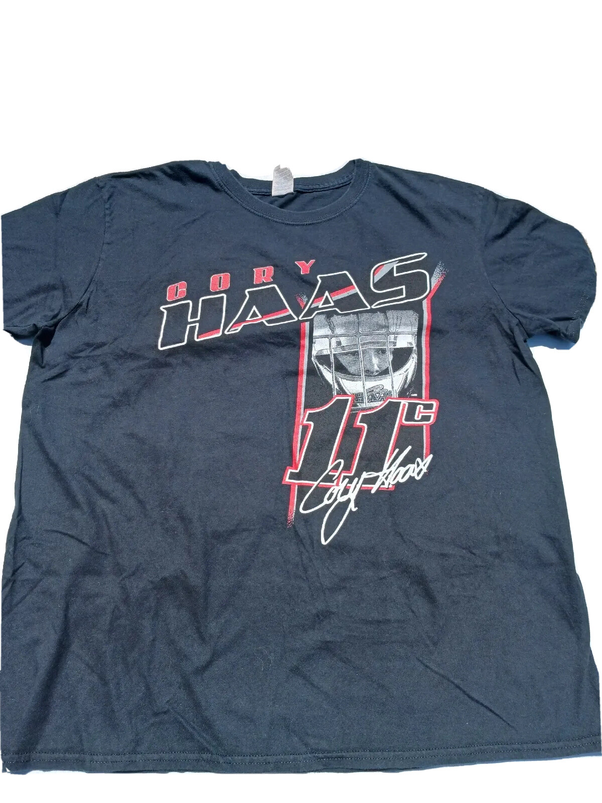 Cory Haas Shirt Mens XL Black Gildan Racing Short Sleeve T-Shirt | eBay