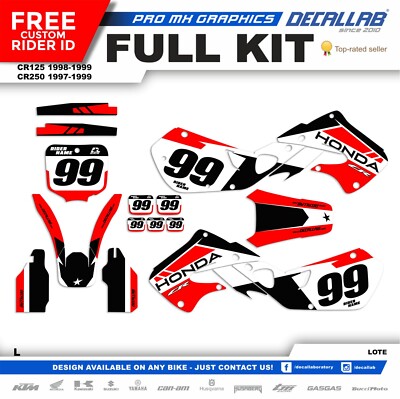 HONDA CR 125 1998 - 1999 CR 250 1997- 1999 Super Durable MX graphics ...