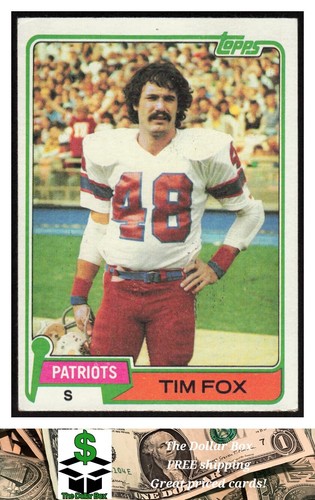 1981 Topps #434 Tim Fox - New England Patriots | eBay