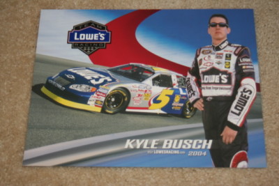 2004 Kyle Busch Lowe's Chevy Monte Carlo NASCAR Busch Hero Card | eBay