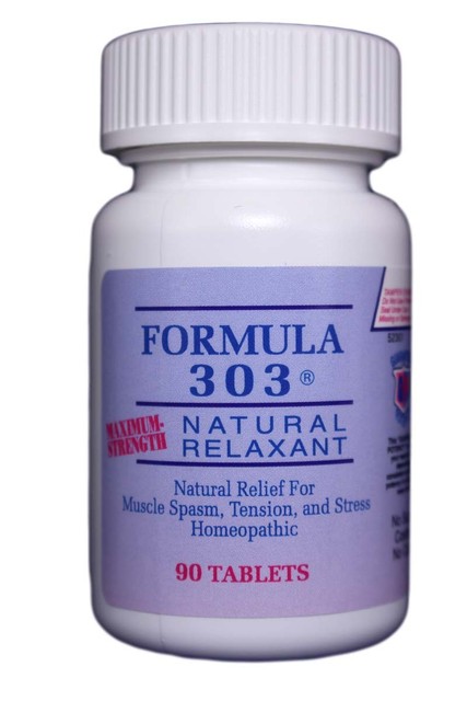 Dee Cee Laboratories Formula 303 Natural Muscle Relaxant Tablets - 90 ...